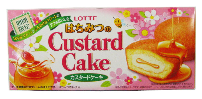 Tanesei Trading › LOTTE HACHIMITSU CUSTARD CAKE